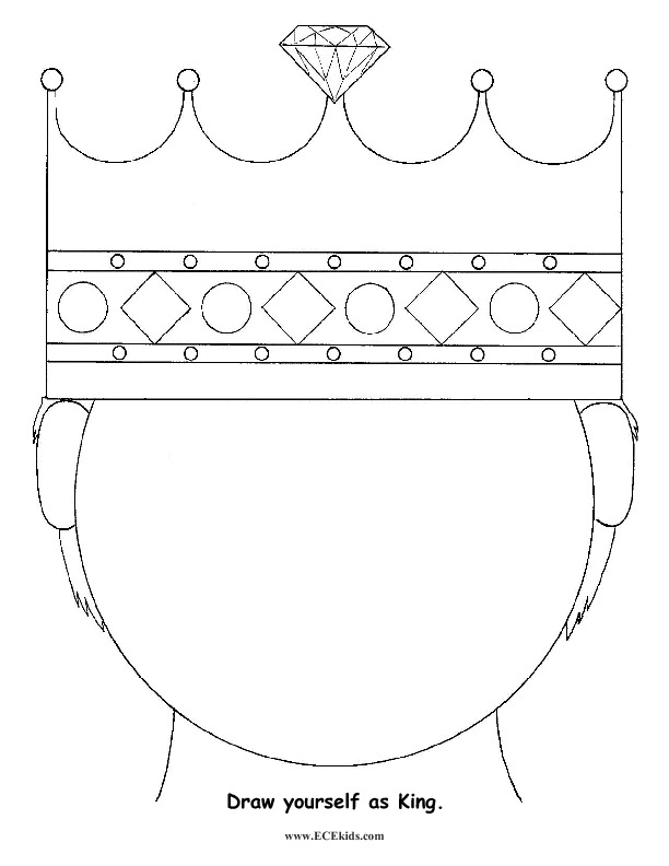 King Coloring Page - ECEkids